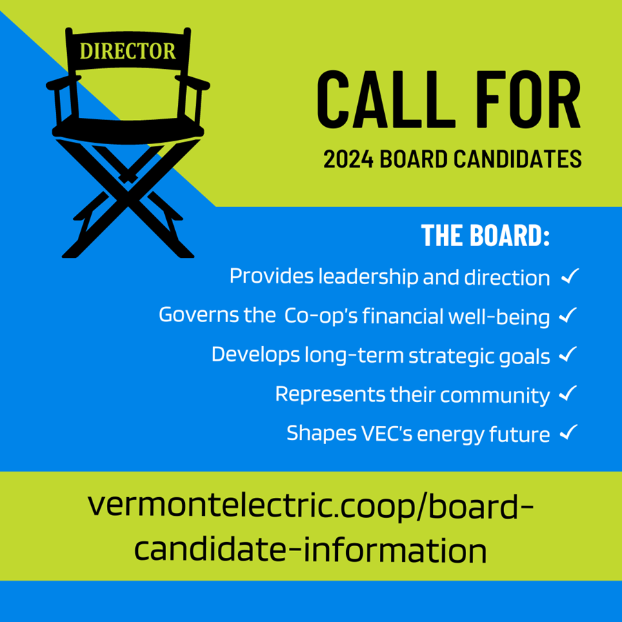 Vermont Electric Cooperative seeking candidates for Board of Directors ...